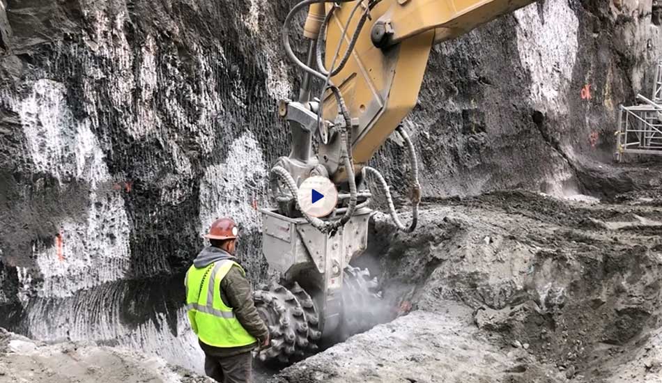 Rock Evcavation Application | AQ-6 Drum Cutter on PC600 | Antraquip
