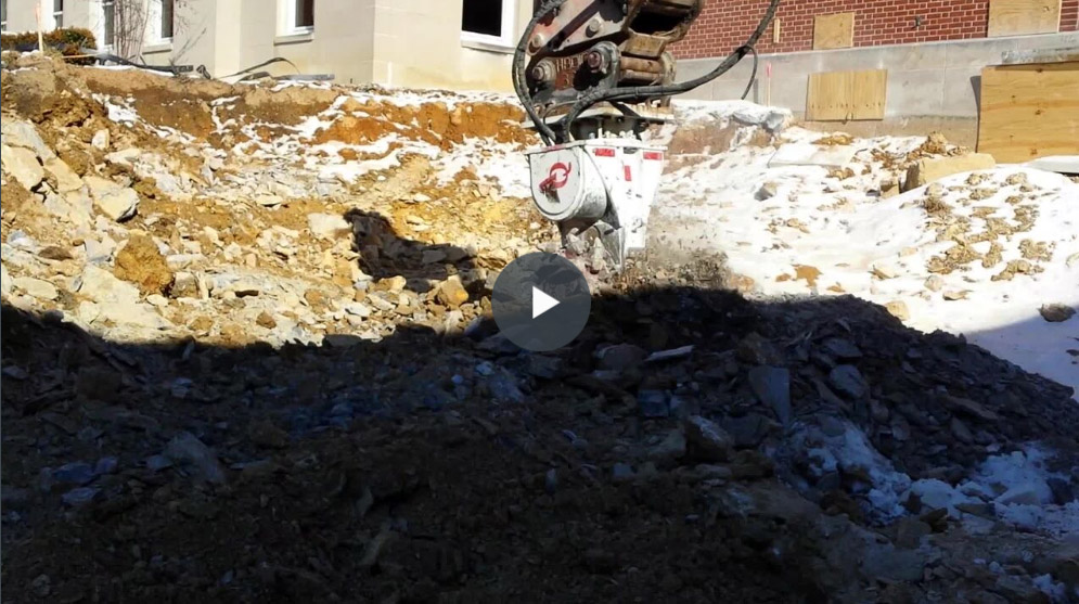 AQ-4 on EC330 Rock Excavation for Hospital Expansion | Antraquip