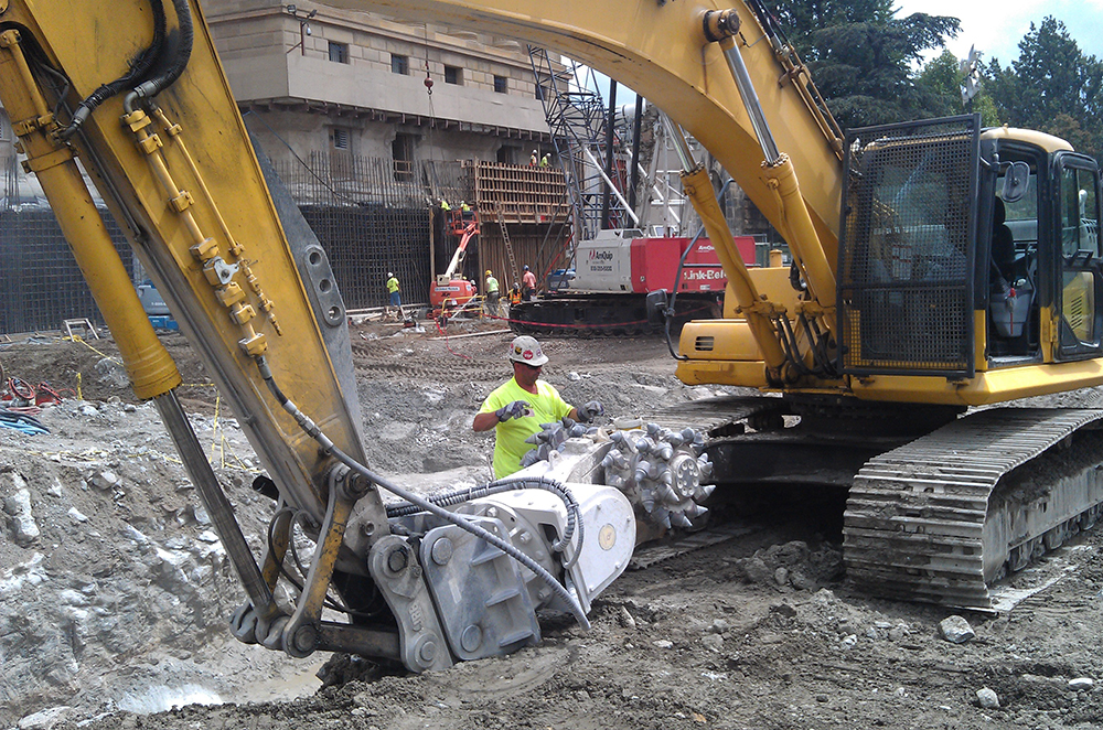 Rock Excavation Project Next to Philadephia Art Museum | Antraquip