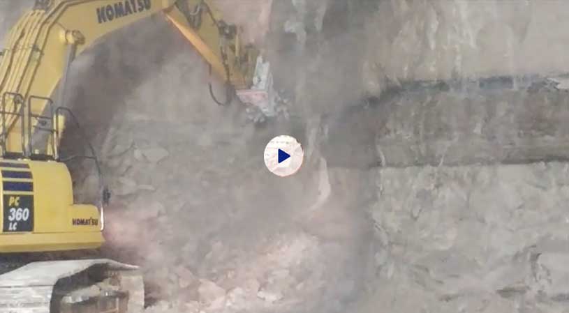 AQ 4 Rotary Scaler on PC360 Excavator Appication Video| Antraquip