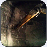 AQ-4 on PC300 Underground Limestone Mine Scaling | Antraquip ...