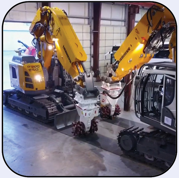 AQ-4XL Cutter on Liebherr 950T for Tunnel Excavation in Seattle ...