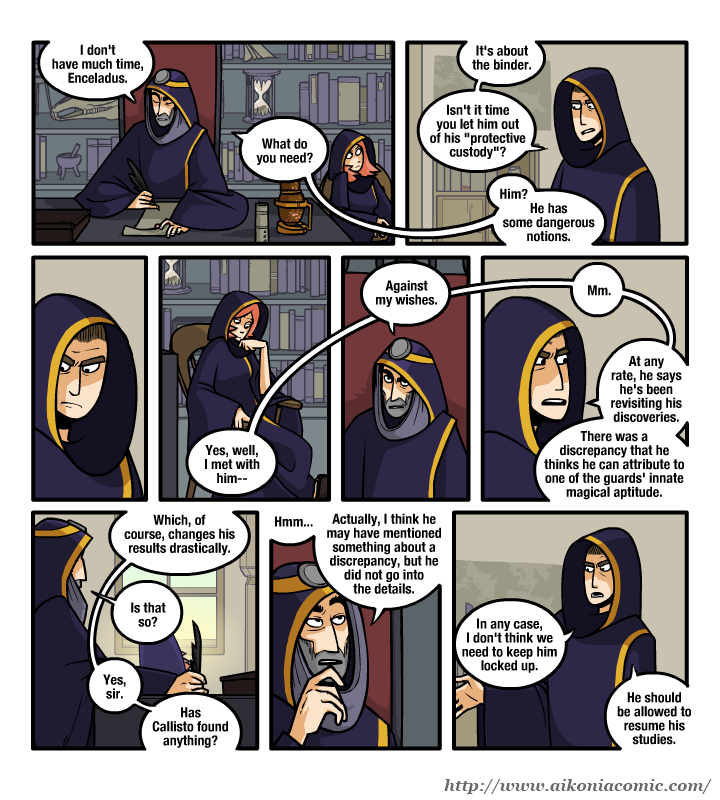 Aikonia on The Duck : Chapter I: Page 26: Letting the Binder Out