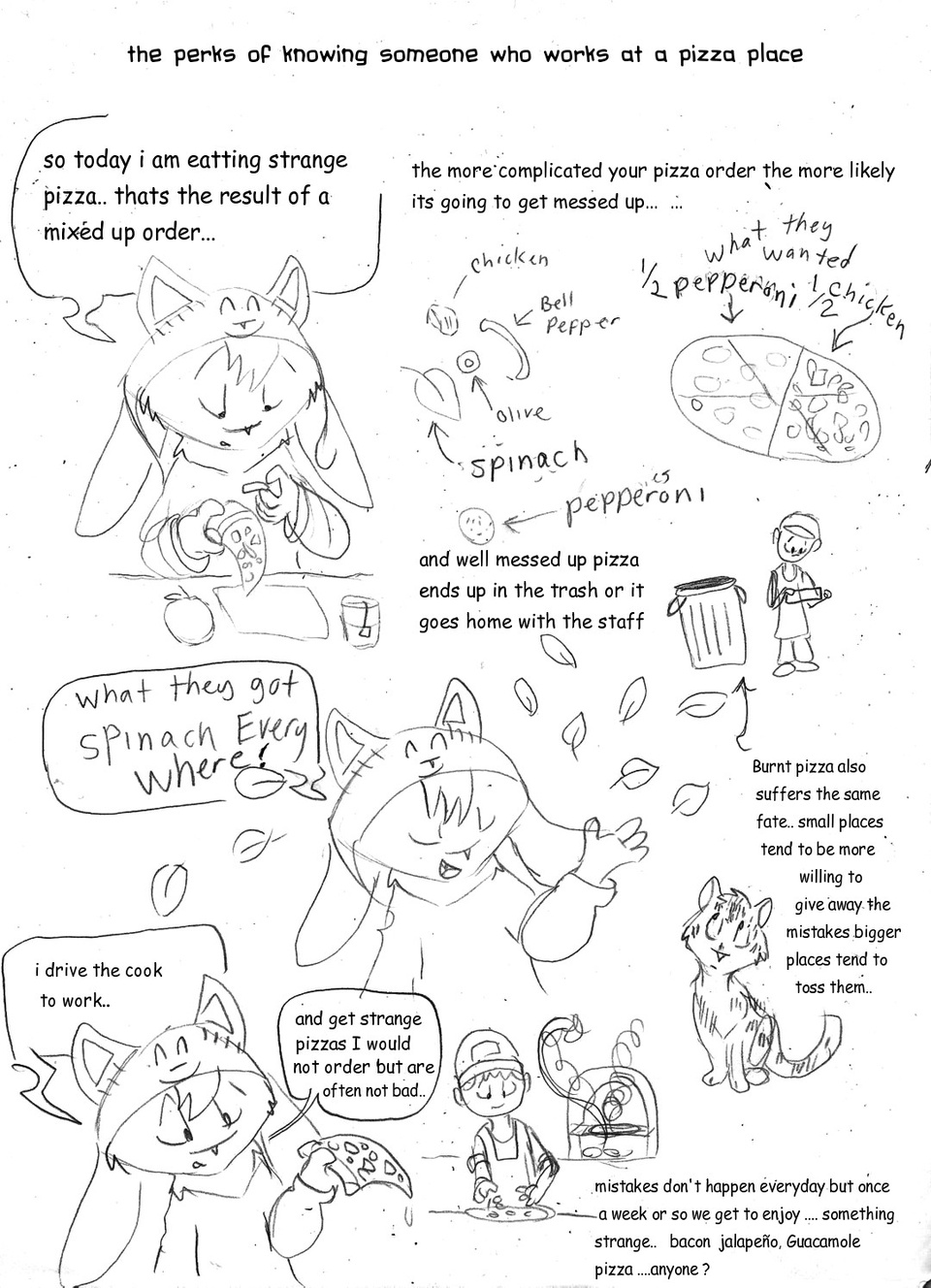 how to be homeless on The Duck : strange pizza