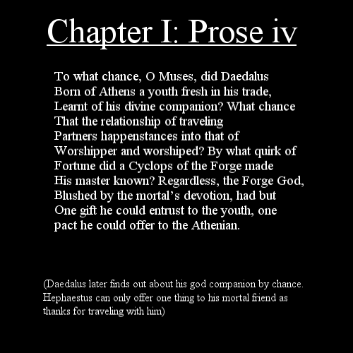 Hephaestus on The Duck : Chapter 1, Prose iv (plot explanation Pages 25-33)