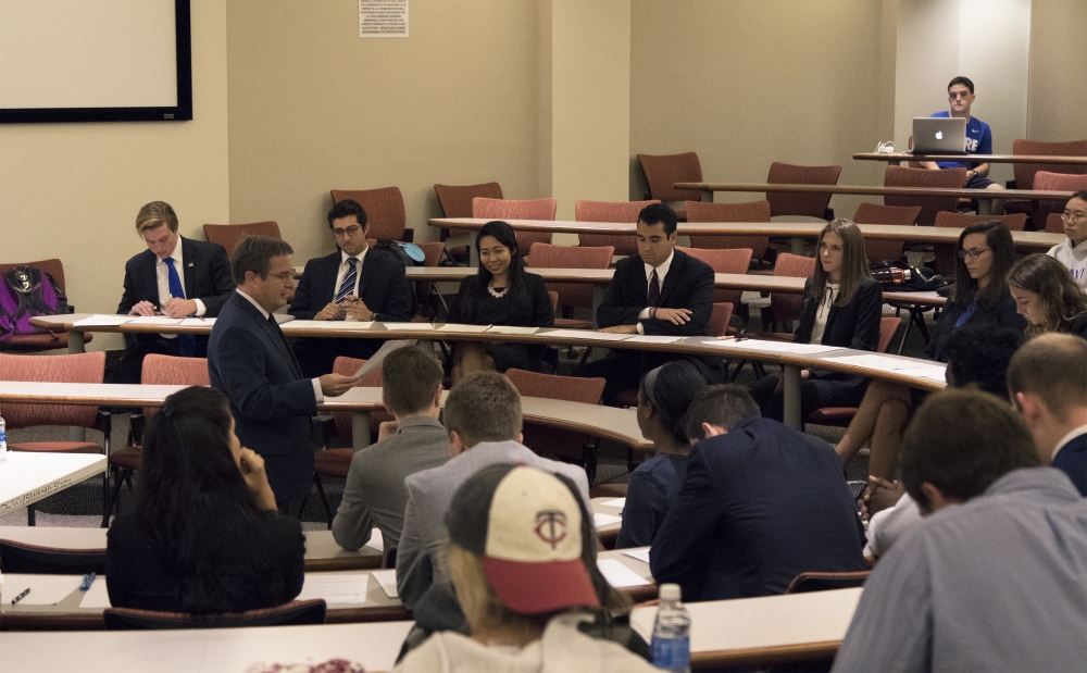 Class debate pits students against each other as representatives for ...