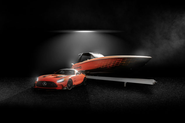 Mercedes-AMG and Cigarette Racing Celebrate World Debut | eMercedesBenz