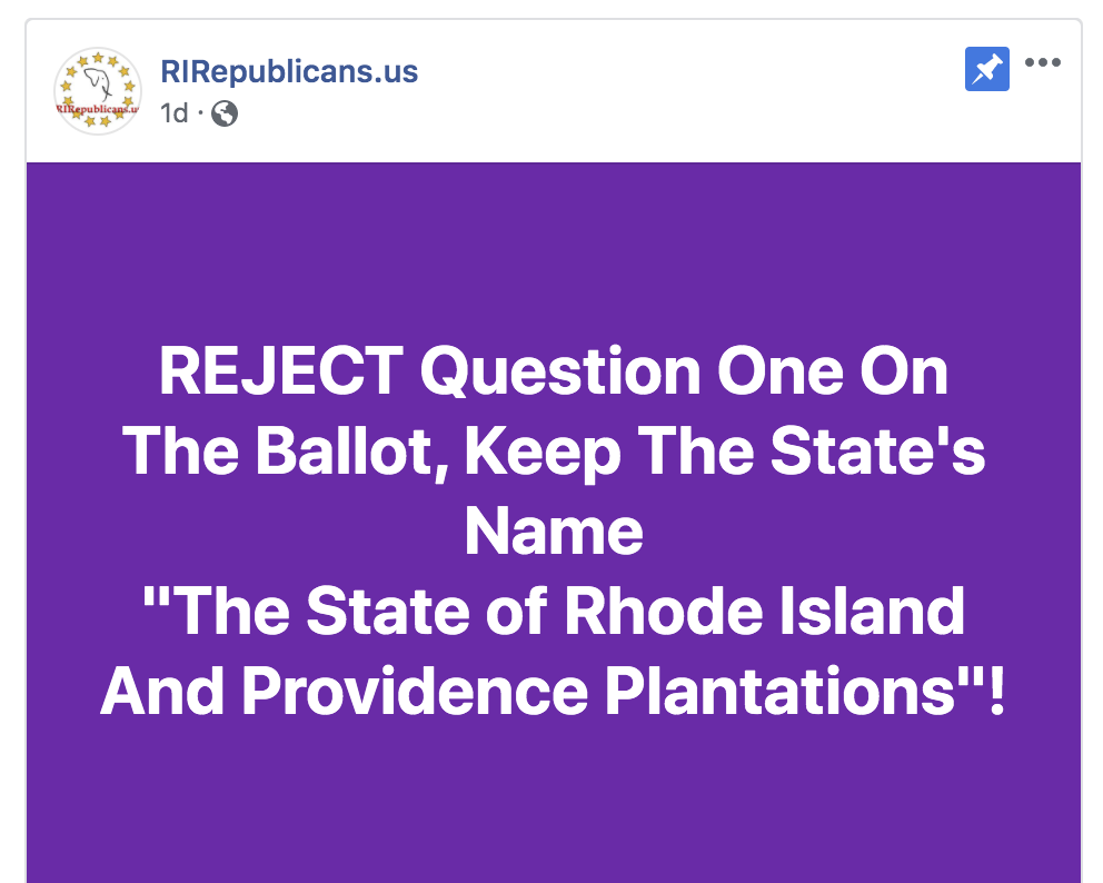 RI Republican Splinter Group Urges Voters to Keep… | Go Local Prov