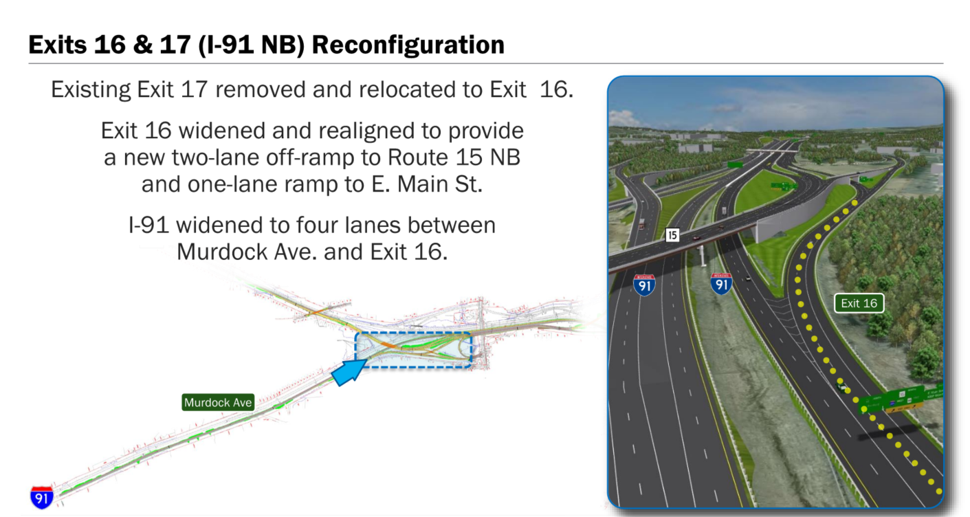 Phase Two – In Construction – I-91/I-691/Route 15 Interchange