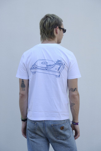 Kompakt X Pusher Tony - white shirt with blue... | Kompakt