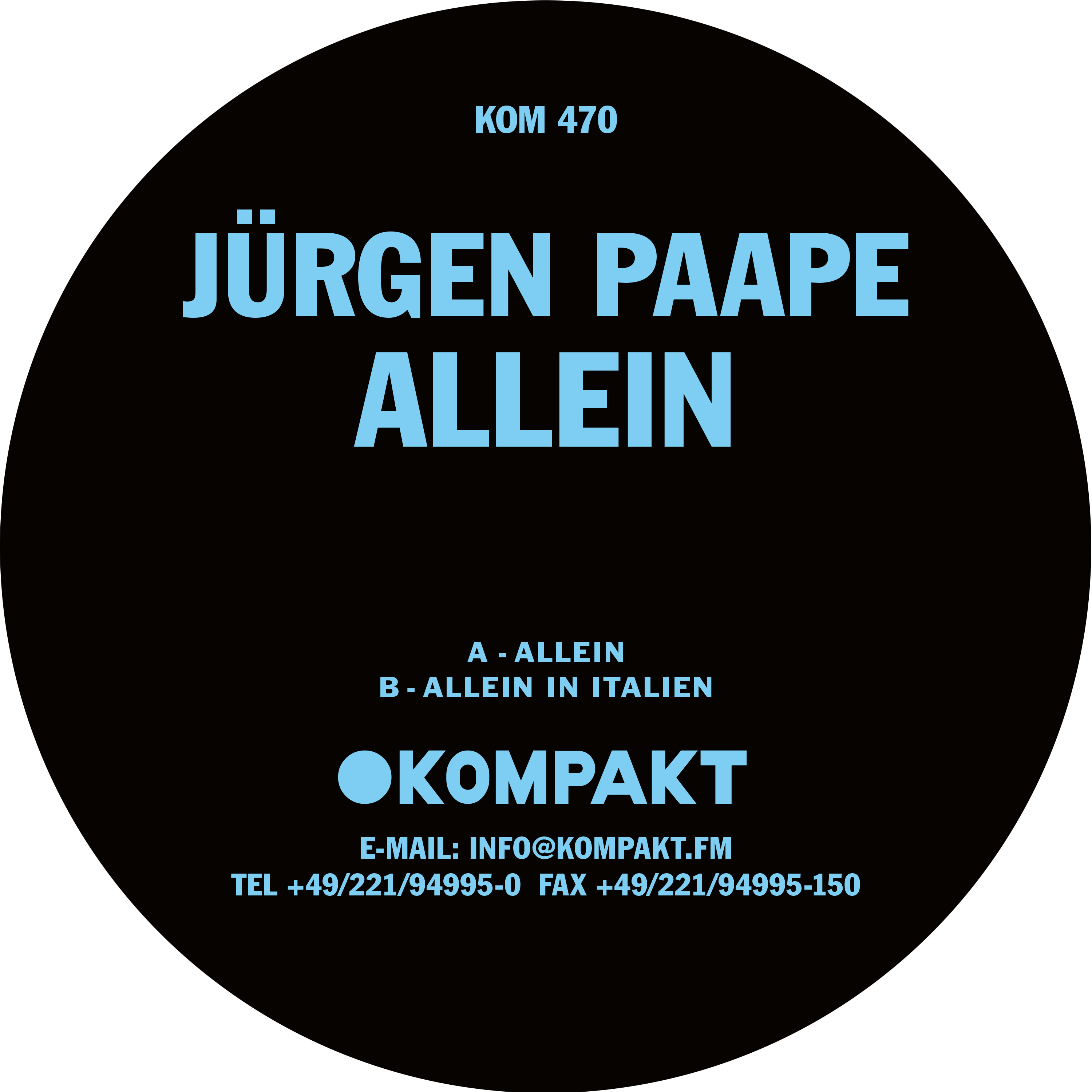 Allein by Jürgen Paape | Kompakt