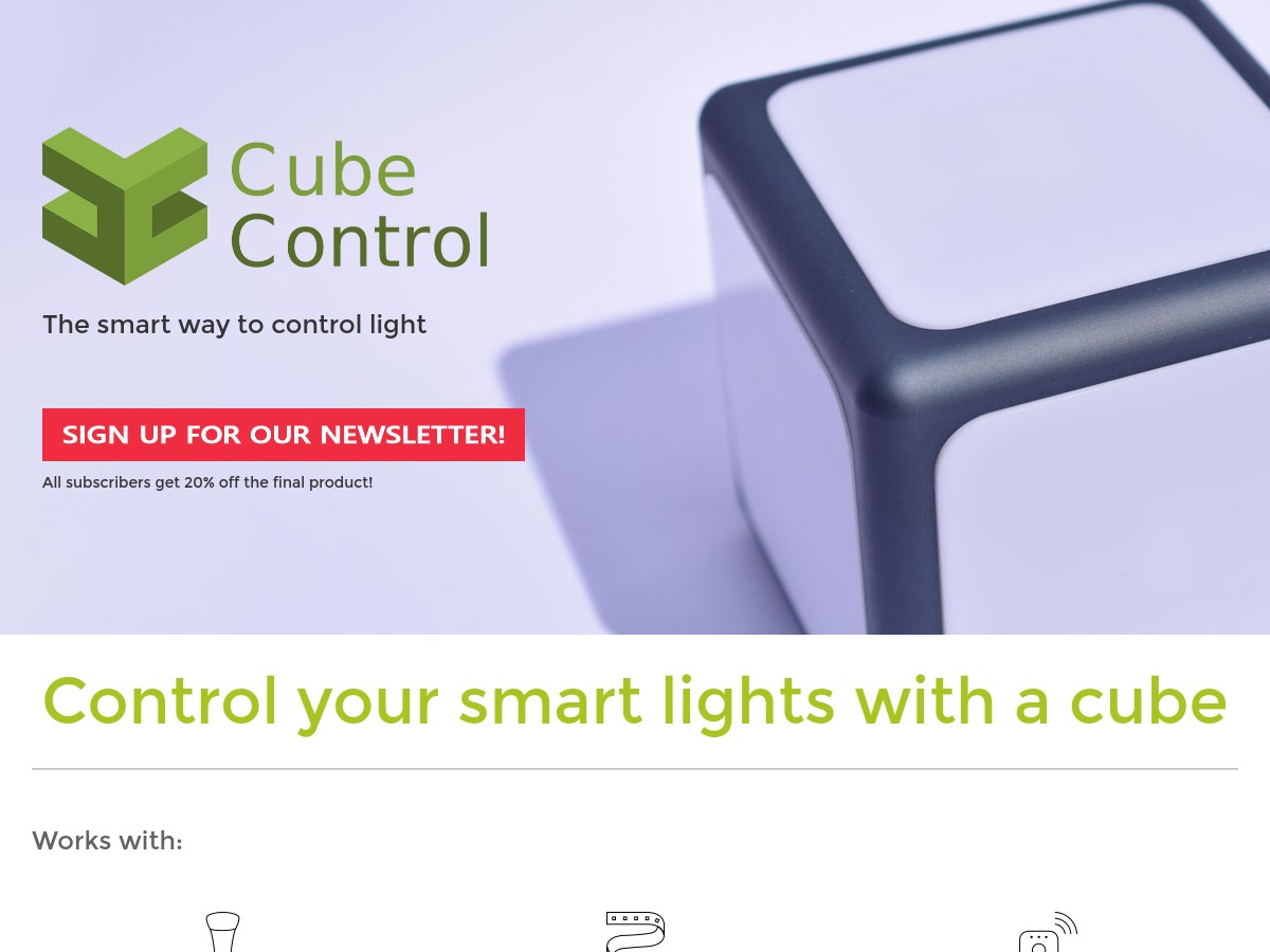 CubeControl - the smart way to control light