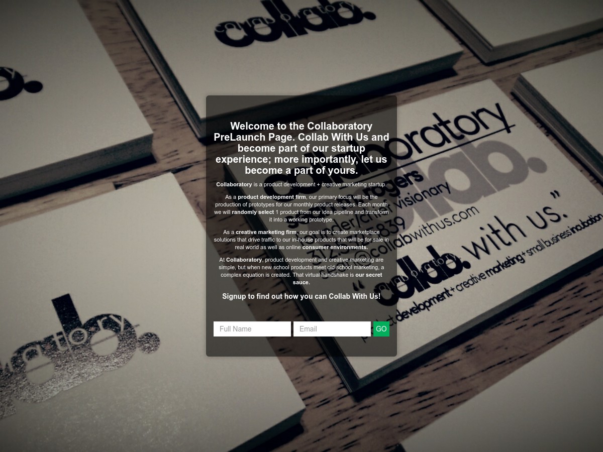 Product Development + Creative Marketing | Collaboratory.