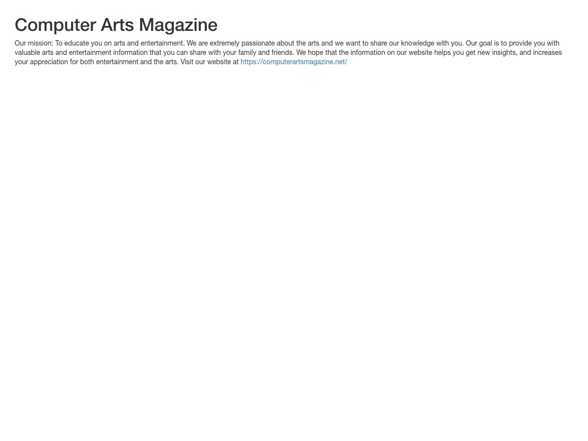 Computer Arts Magazine