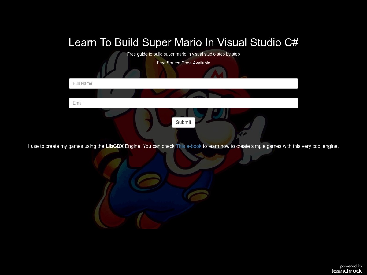 Create Mario In Visual Studio C#