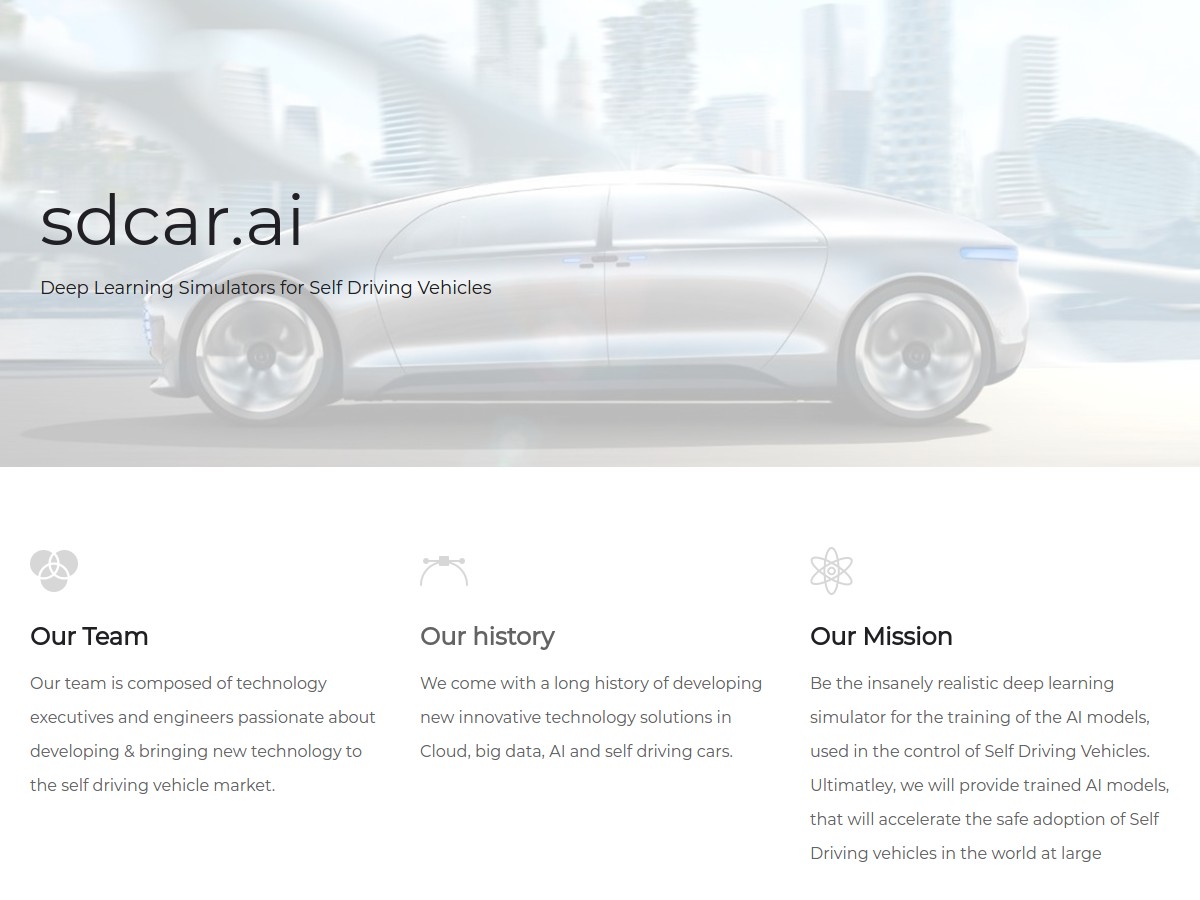 sdcar - Deep Learning Simulators for Self Driving Vehicles