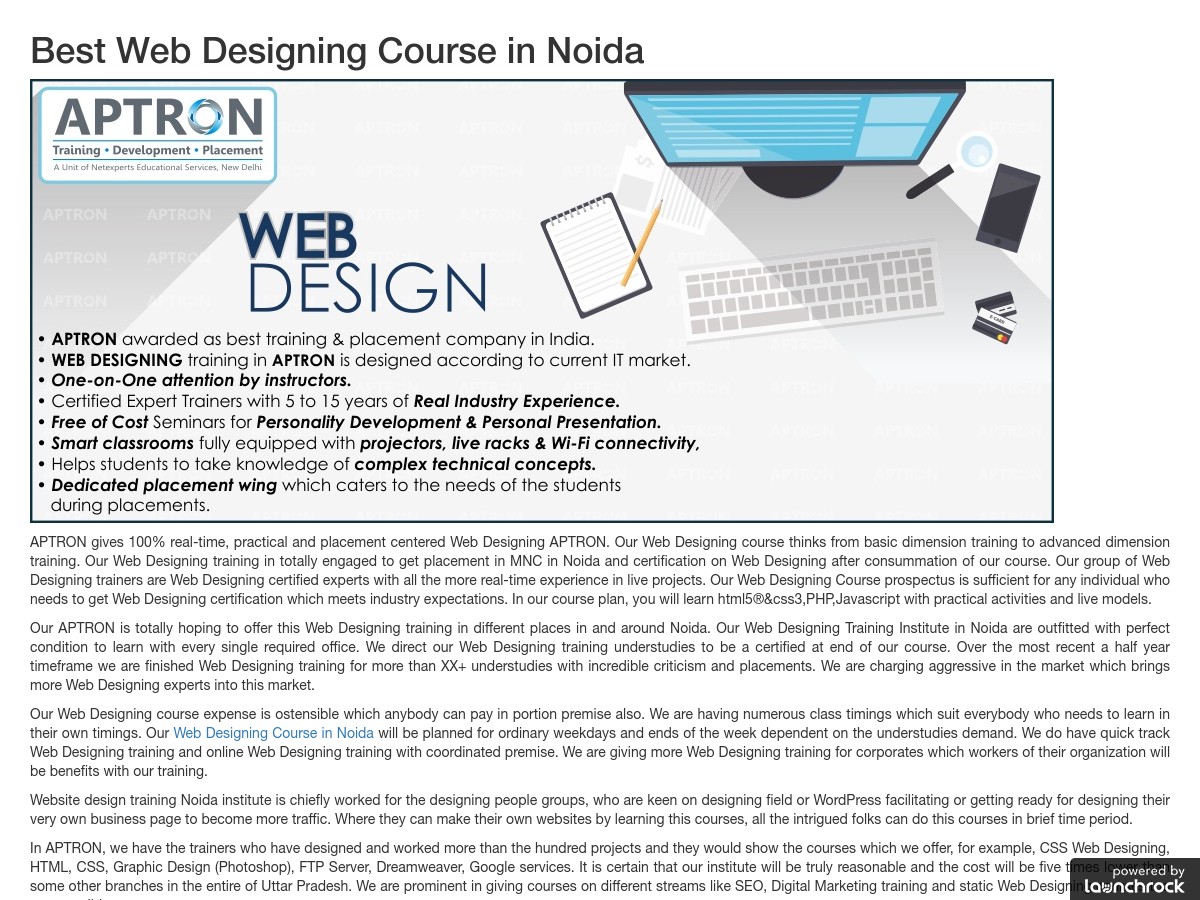 Web Designing Training in Noida