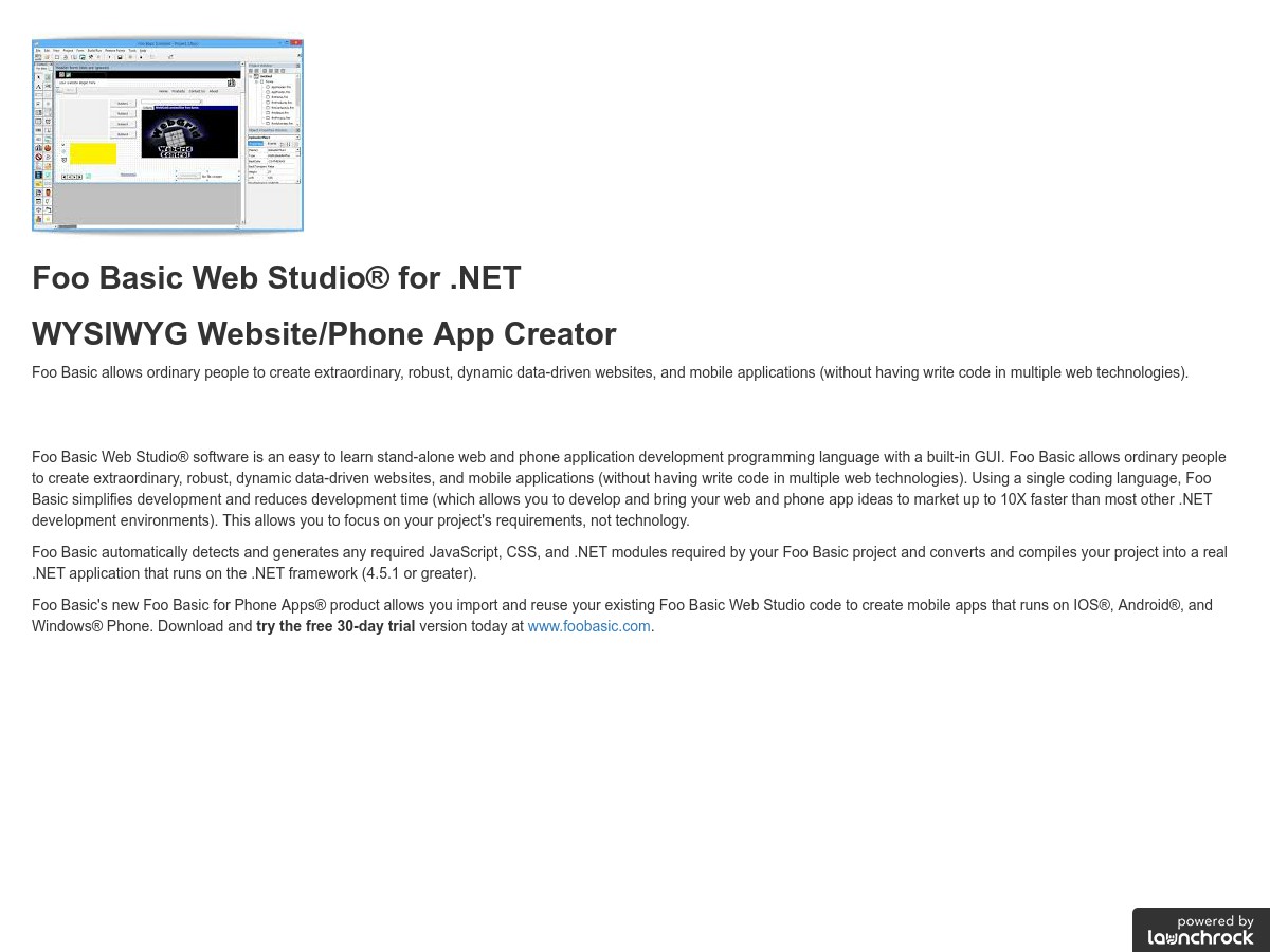 Foo Basic Web Studio (.NET)
