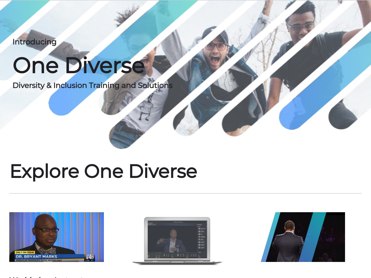 One Diverse. Diversity and Inclusion Solutions.
