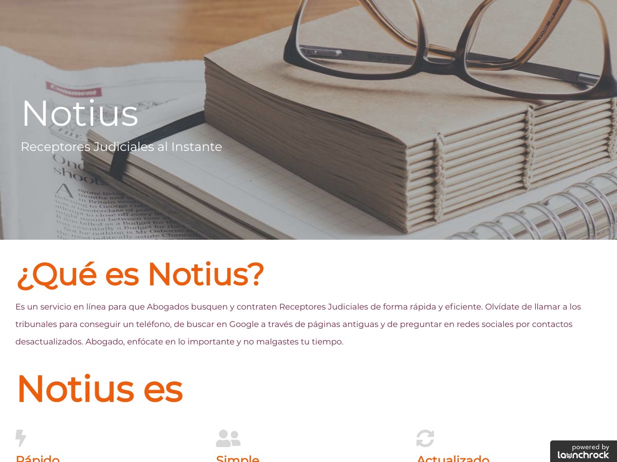 Receptores Judiciales al Instante | Notius