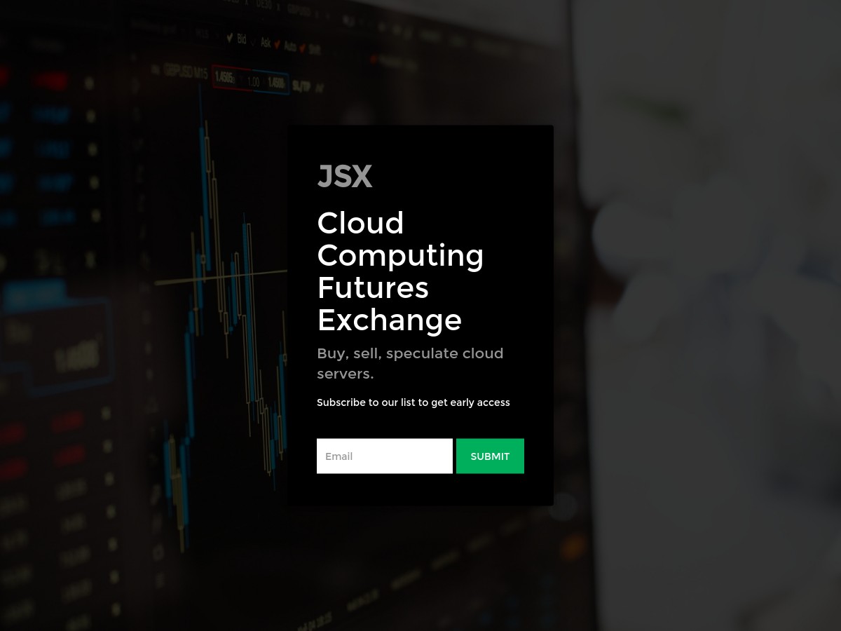 JSX - cloud computing futures exchage