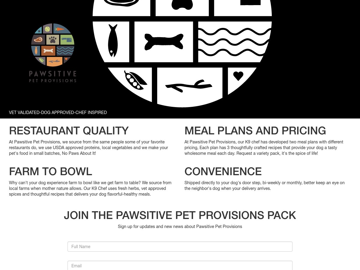 Pawsitive Pet Provisions, Raw Dog Food, Home Delivery