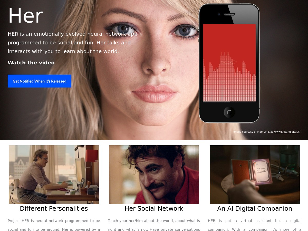 Her - Artificial Intelligence | Hutoma