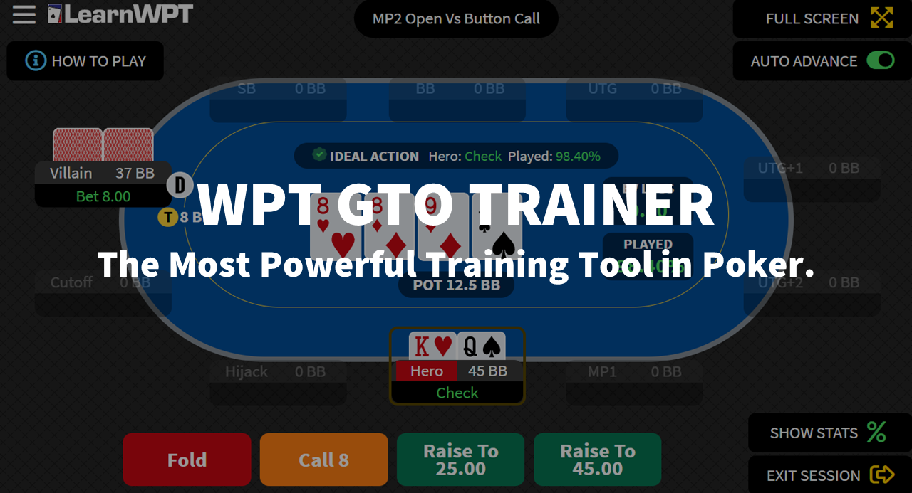 GTO Trainer: Play Poker Hands Against The Perfect Opponent