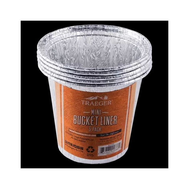 Traeger Grill / Mini Grease Bucket Liners (5 - Pack) - Scout/Ranger/PTG
