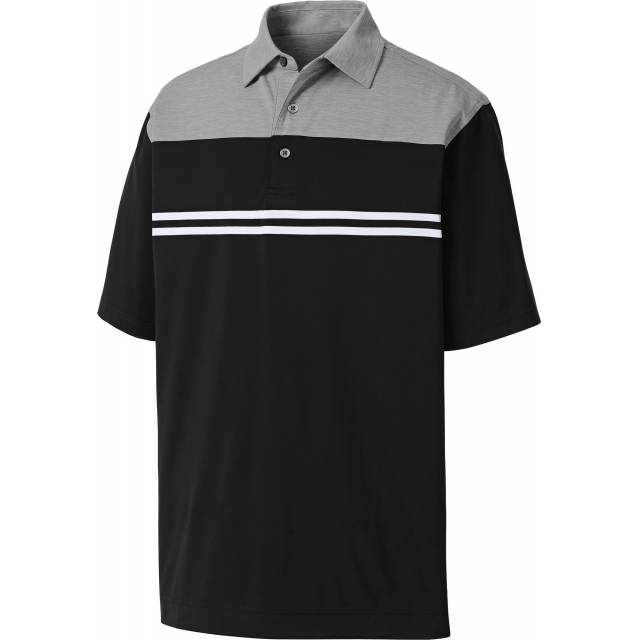 FootJoy / Men's Heather Colorblock Lisle Golf Polo