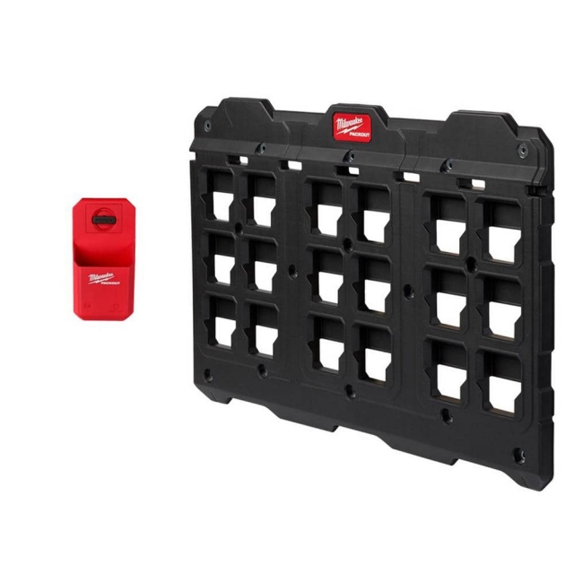 Milwaukee Tool / Packout Organizer Cup with Packout Large Wall Plate, Red