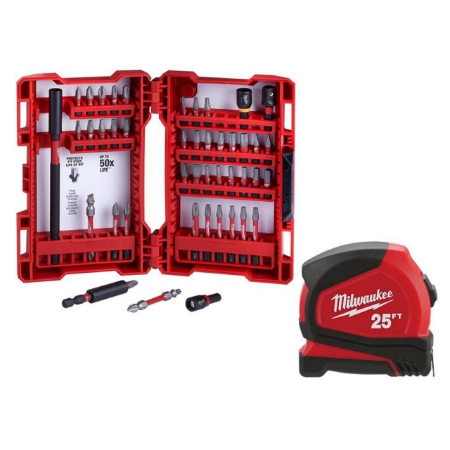 Milwaukee Tool / SHOCKWAVE Impact Duty Alloy Steel Screw Driver Bit Set ...