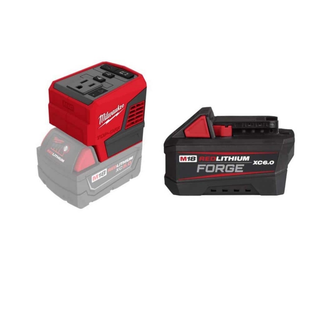Milwaukee Tool / M18 18V Lithium-Ion 175-Watt Powered Compact Inverter ...