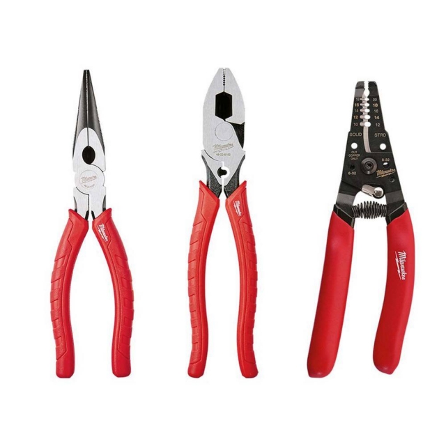 Milwaukee Tool / Lineman's Pliers, Long Nose Pliers and Wire Strippers ...