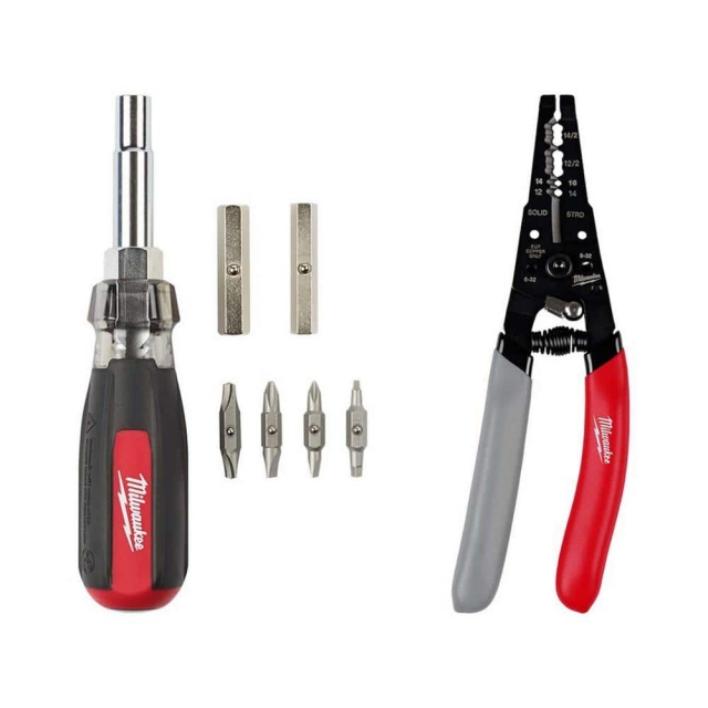Milwaukee Tool / 13-in-1 Multi-Tip Cushion Grip Screwdriver with 12-16 ...