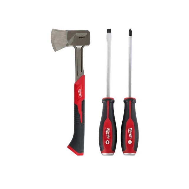 Milwaukee Tool / 16 in. Splitting Axe with Demolition Screwdriver Set