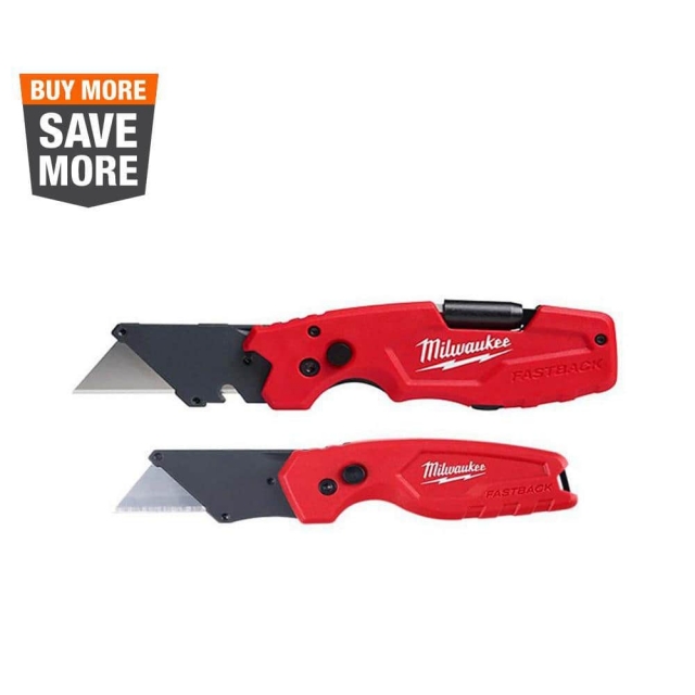 Milwaukee Tool / FASTBACK 6-in-1 Folding Utility Knives and FASTBACK ...