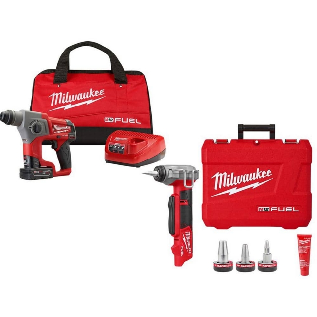 Milwaukee Tool / M12 FUEL 12V Cordless 5/8 in. SDS-Plus Rotary Hammer ...