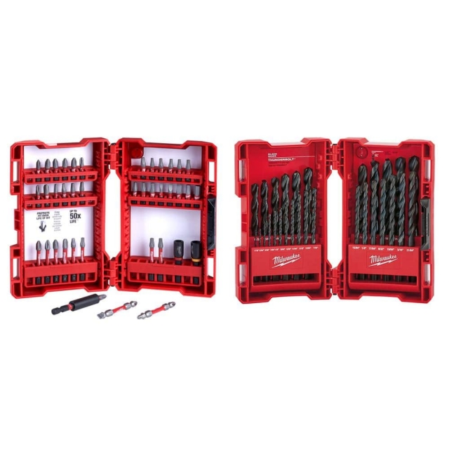Milwaukee Tool / SHOCKWAVE Impact Duty Alloy Steel Screw Driver Bit Set ...