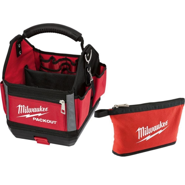 Milwaukee Tool / 10 in. PACKOUT Tote with Tool Bag, Red