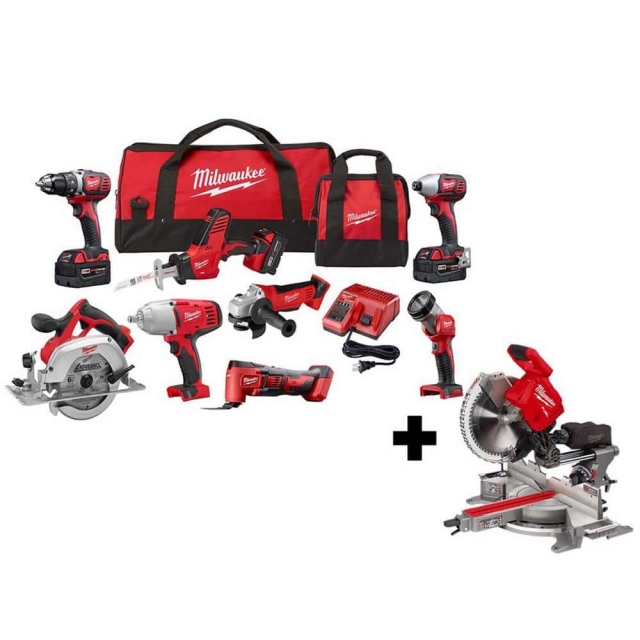 Milwaukee Tool / M18 18V Lithium-Ion Cordless Combo Kit (8-Tool) with ...