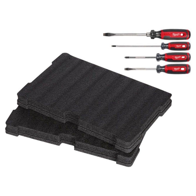 Milwaukee Tool / Screwdriver Set with Cushion Grip with PACKOUT Tool ...