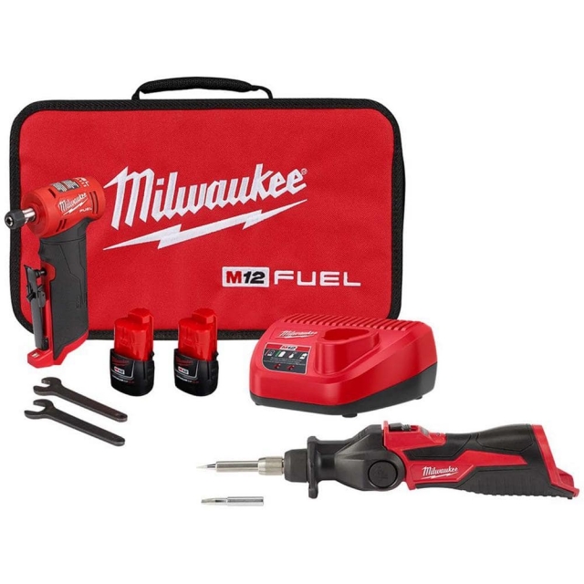 Milwaukee Tool / M12 FUEL 12-Volt Lithium-Ion 1/4 in. Cordless Right ...