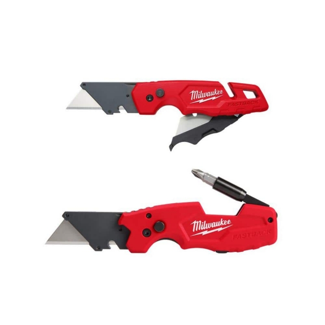 Milwaukee Tool / FASTBACK 1 in. Folding Knife with Blade Storage and ...