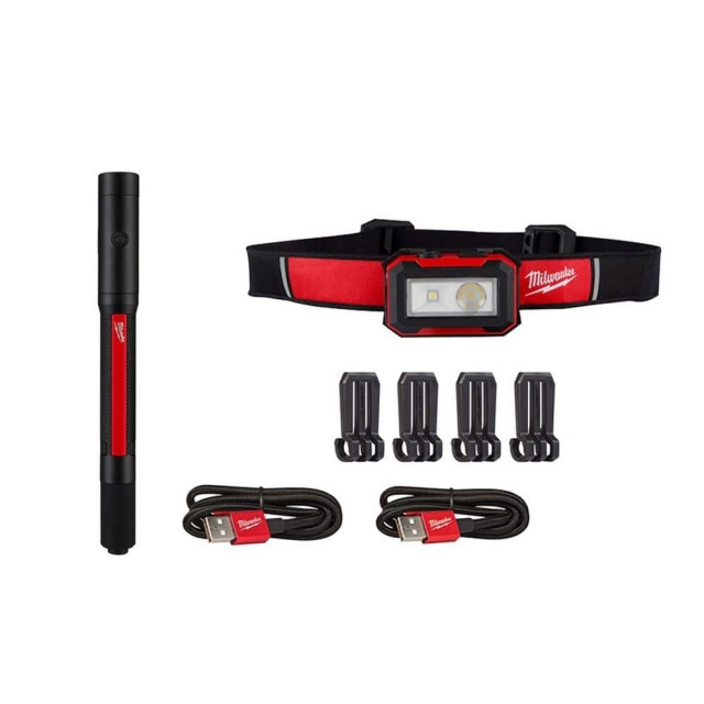 Milwaukee Tool / 250 Lumens Internal Rechargeable Penlight with Laser ...