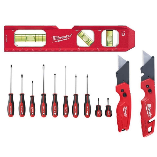 Milwaukee Tool / 7 in. Billet Torpedo Level with Screwdriver Set and ...