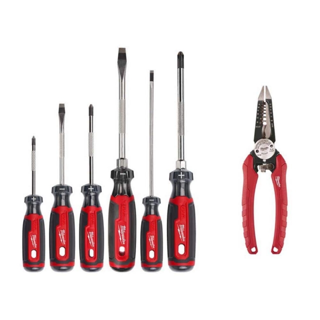 Milwaukee Tool / Screwdriver Set with Cushion Grip with 7.75 in ...