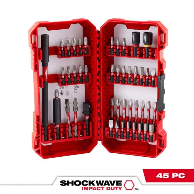 Milwaukee Tool / SHOCKWAVE Impact Duty Alloy Steel Screw Driver Bit Set ...