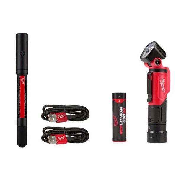 Milwaukee Tool / 250 Lumens Internal Rechargeable Penlight with Laser ...