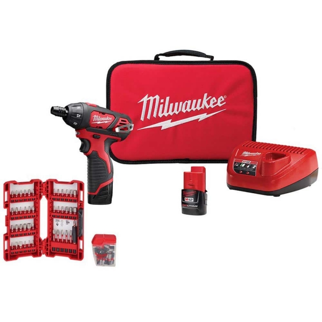 Milwaukee Tool / M12 12V Lithium-Ion Cordless 1/4 in. Hex Screwdriver ...